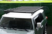 China Aluminum Alloy Roof Rail Rack for Toyota FJ Cruiser 28kg Load Capacity 2235x1380x55mm for sale