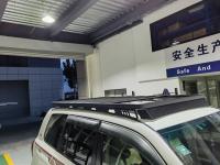 China Toyota LC200 Aluminum Roof Rack 2265x1250mm 4x4 Solar Cargo Carrier with Backbone Mounting for sale