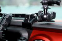 China Jeep Wrangler JL Aluminum Center Console Bracket 262x488x96mm for Car Phone Holder for sale