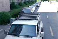 China Aluminum Roof Rack for Y60 2100x1300mm 200kg Capacity E-Coated Powder Coated for sale