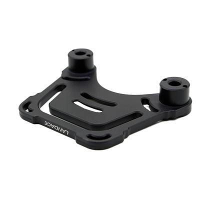 China Aluminum Alloy Black LED Driving Light A Pillar Mounting Bracket for Jeep Wrangler JL JK 134x107x25mm for sale