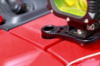 China Aluminum Alloy LED Driving Light Bracket A Pillar Mount for Jeep Wrangler JL JK 134x107x25mm for sale