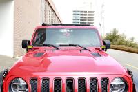 China Aluminum Alloy Black LED Driving Light Bracket A Pillar Mount for Jeep Wrangler JL JK 134x107x25mm for sale