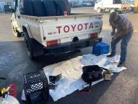 China Toyota LC79 Rear Bumper with Tire Carrier Jerrycan Holder 3-5mm Cold Rolled Steel for sale