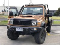 China Toyota LC79 Rear Bumper with Tire Carrier 210x66x75cm Cold Rolled Steel for sale