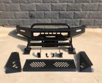 China Volkswagen Amarok Front Bumper with Winch Bull Bar Rear Bumper and Spare Tire Carrier 3-5mm Steel for sale