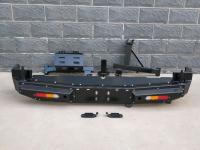 China Toyota FJ Cruiser Winch Bull Bar Front Bumper Rear Bumper with Tire Carrier Jerrycan Holder 3-5mm Steel for sale