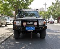 China Powder Coated Toyota LC79 Rear Bumper with Winch Front Bumper and Tire Carrier 3-5mm Steel for sale
