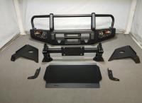 China Toyota 4Runner Winch Bull Bar Front Bumper 3-5mm Thick Cold Rolled Steel with Jerrycan Holder for sale