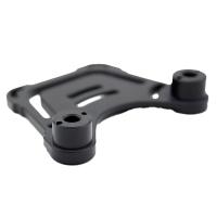 China CNC Aluminum Alloy A-Pillar Light Mounting Brackets for Jeep Wrangler 134x107x25mm for sale