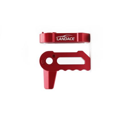 China Aluminum Alloy Hardtop Release Switch for Jeep Wrangler JK JL 102x76x23mm Red for sale