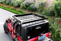 China Aluminum Wind Fairing Roof Rack Tray 1455x1425x113mm for Jeep Wrangler JL JK for sale