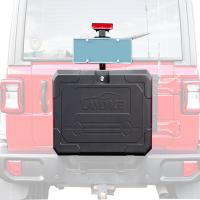 China Aluminum Alloy Storage Box for Jeep Wrangler 700x450x317mm Black Powder Coating for sale