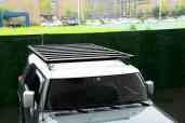 China Toyota FJ Land Cruiser Aluminum Alloy Roof Rack 2235x1380mm Black Powder Coating for sale
