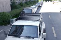 China 2100x1300mm High Load Capacity Flat Roof Rack Cargo Carrier for Nissan Y60 Aluminum Alloy for sale