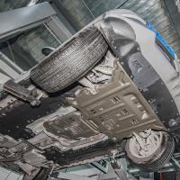 China Alfa Romeo Stelvio Skid Plate Underbody Protection 4mm Aluminum Alloy Bolt-On for sale