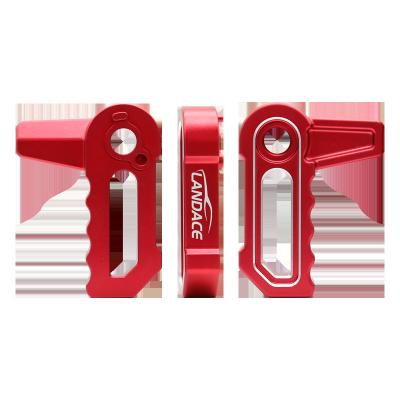 China Jeep Wrangler JK JL Hard Top Roof Removal Switch Handle Aluminum Alloy 0.15kg Red for sale