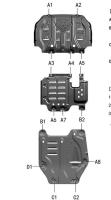 China Ford Everest Undercar Shield Aluminum Alloy Underbody Protection 4.0mm Skid Plate for sale