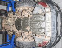 China Ford Everest Undercar Shield Aluminum Alloy Underbody Protection 4.0mm Skid Plate for sale