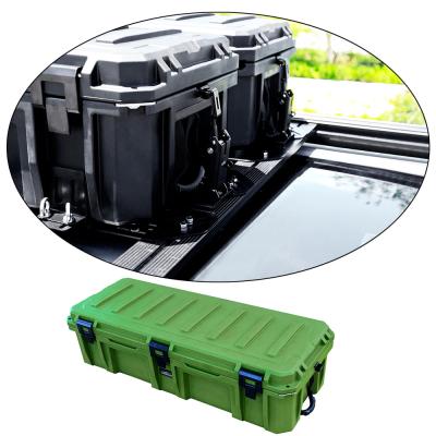 China Straw Plant Fiber 4x4 Roof Top Cargo Box 110L LLDPE High Strength UV Resistant for sale