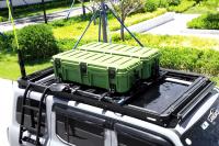 China Heavy Duty Roof Rack Cargo Box 110L LLDPE Roto Molded Storage 16.5kg for sale