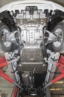China NISSAN Patrol Y61 Y62 4WD Skid Plate Set 5mm Aluminum Alloy Engine Guard for sale