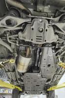 China 3D Under Vehicle Armour Transfer Case Fuel Tank Undercar Shield for Mitsubishi Pajero V93 V97 4.0mm Aluminum for sale