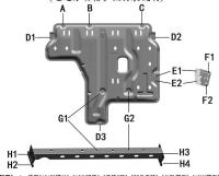 China Powder Coated Nissan Navara Under Vehicle Armour Engine Guard Transfer Case 3D Skid Plate 4mm for sale