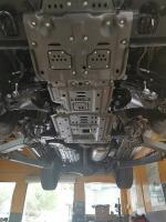 China Toyota Land Cruiser LC200 Skid Plate Set 4mm Aluminum Alloy Underbody Protection for sale