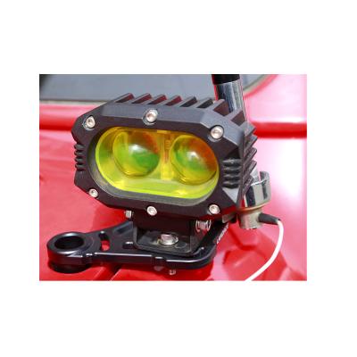 China Jeep Wrangler JL A-Pillar Windshield Hood Light Mounting Brackets Aluminum Alloy 134x107x25mm for sale