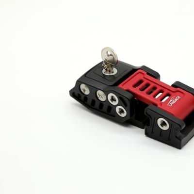 China Jeep Wrangler JL Hood Latch Catches Aluminum Alloy 133x56x42mm Red Black for sale