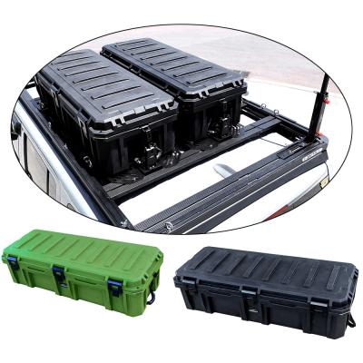 China Heavy Duty Roof Rack Tool Box 110 Liter LLDPE Roto Molded Storage Box for sale
