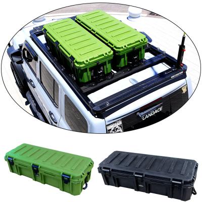 China LLDPE Roto Molded Roof Top Storage Box 110L Heavy Duty Tool Case for Off Road Vehicle for sale