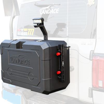 China Tank 300 Off Road Heavy Duty Aluminum Alloy Tailgate Storage Box 700x450x317mm for Wrangler JL JK for sale