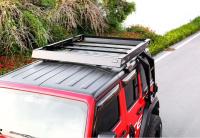 China Customized 1455x1425x113mm Aluminum Car Roof Rack Basket for Wrangler Jeep Off Road for sale