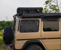 China Aluminum Alloy Rear Gullwing Window for Mercedes G-Class W463 1989 Black Powder Coating for sale