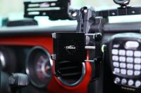 China CNC Machined Aluminum Alloy Center Console Bracket Gopro Holder for Jeep Wrangler 262x488x96mm for sale