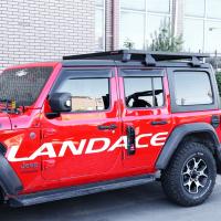 China Aluminum Roof Rack for Jeep Wrangler JL 1500x1200mm 200kg Capacity Black Powder Coating for sale