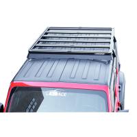 China Aluminum Roof Rack for Jeep Wrangler JL 1500x1200mm 200kg Capacity Black Powder Coating for sale