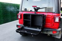 China Jeep Wrangler JL 700x450x317mm Aluminum Alloy Tailgate Storage Box 30kg Capacity for sale