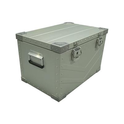 China Anodized Aluminum Alloy Outdoor Hiking Storage Box 600x400x300mm for Vintage Glamping for sale