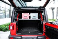 China Jeep Wrangler 4-Door Aluminum Alloy Cargo Basket 1901x600mm Black Roof Storage Rack for sale