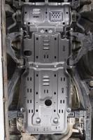 China 18 Toyota Tundra Aluminum Alloy Skid Plate 3-Piece Set Original Hole Installation 0.1mm Precision for sale