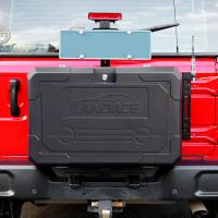 China Jeep Wrangler Black Aluminum Alloy Powder Coated Rear Side Door Outside Storage Box 700x450x317mm for sale