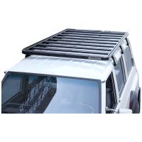 China Aluminum Roof Rack Basket with Ladder 1500x1400mm 25kg Set Black Red for sale
