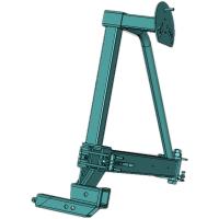 China Off-Road Black Hitch Mount Spare Tire Carrier 28kg Carbon Steel Powder Coated for sale
