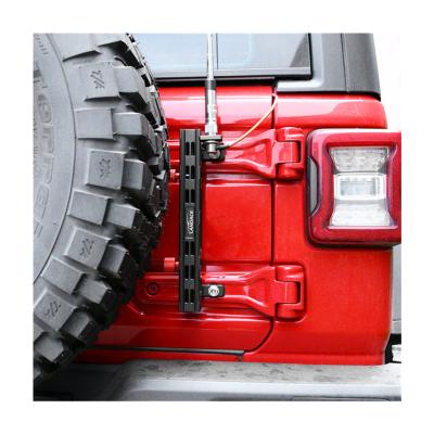 China CNC Machined Aluminum Alloy Off Road Flag Holder for Jeep Wrangler 323x78x86mm for sale