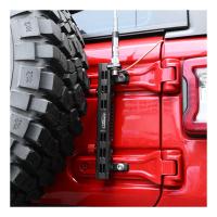 China CNC Machined Aluminum Alloy Off Road Flag Holder for Jeep Wrangler 323x78x86mm for sale