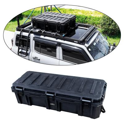 China Heavy Duty Rooftop Tool Box 110 Liter LLDPE Rotomolded Car Roof Storage for sale