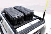 China Heavy Duty Rooftop Tool Box 110 Liter LLDPE Rotomolded Car Roof Storage for sale